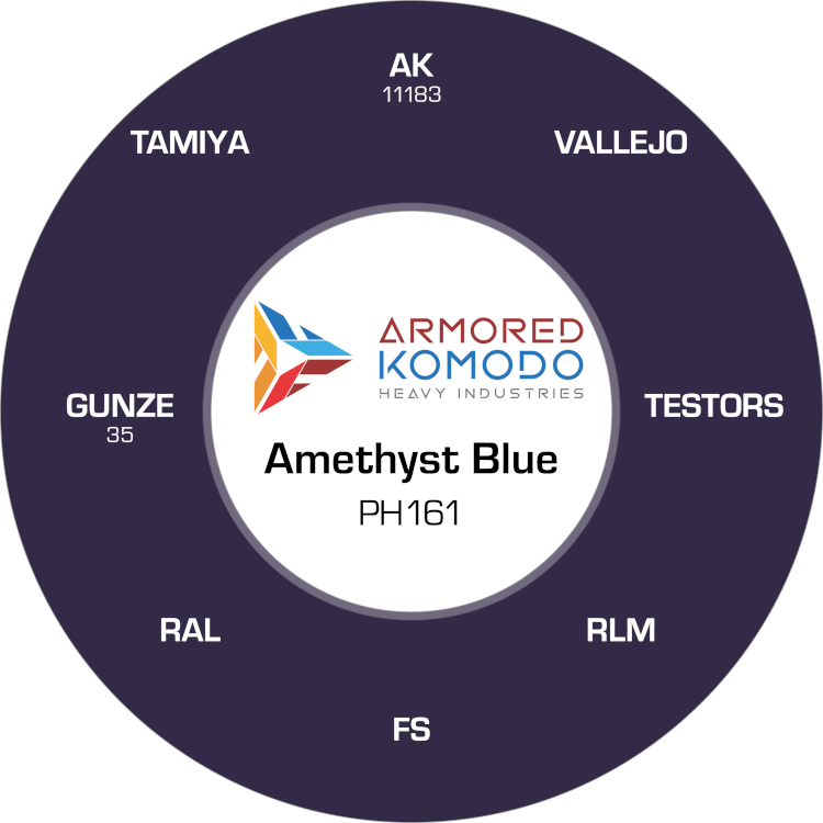 Amethyst Blue PH161 Waterbased Acrylics 30ml Armored Komodo – Armored Komodo