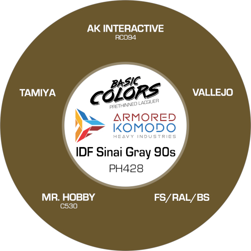 IDF Sinai Gray 90s PH428 50ml Armored Komodo Lacquer Airbrush Hobby ...