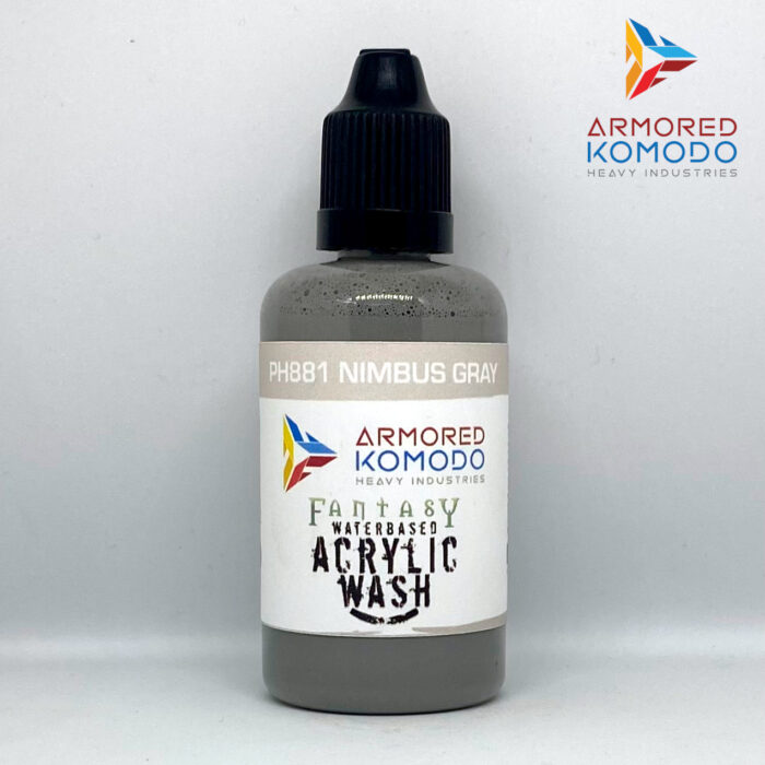 Nimbus Gray Waterbased Wash PH881 50ml Armored Komodo Waterbased Acrylics - Armored Komodo